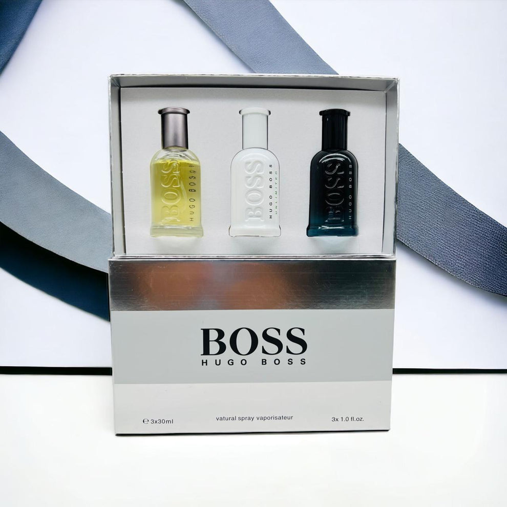 HUGO BOSS MINIATURE GIFT SET COMBO (3 x 30ML) – FaNcY BuCkEtS